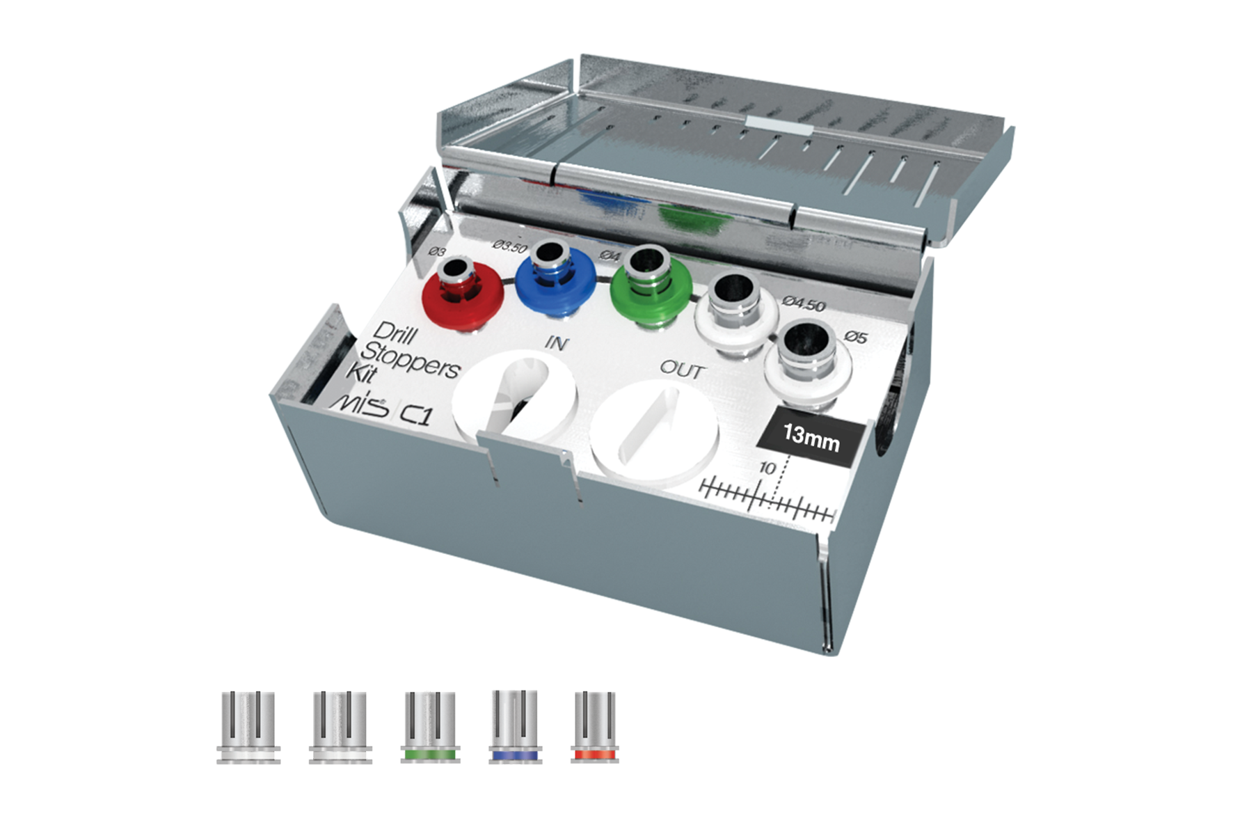 MIS Conical Connection Drill Stoppers Kit (SP): Shop online | Dentsply ...