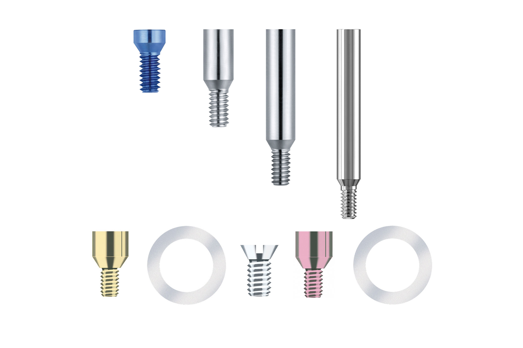 Ankylos lateral and occlusal screw retention products