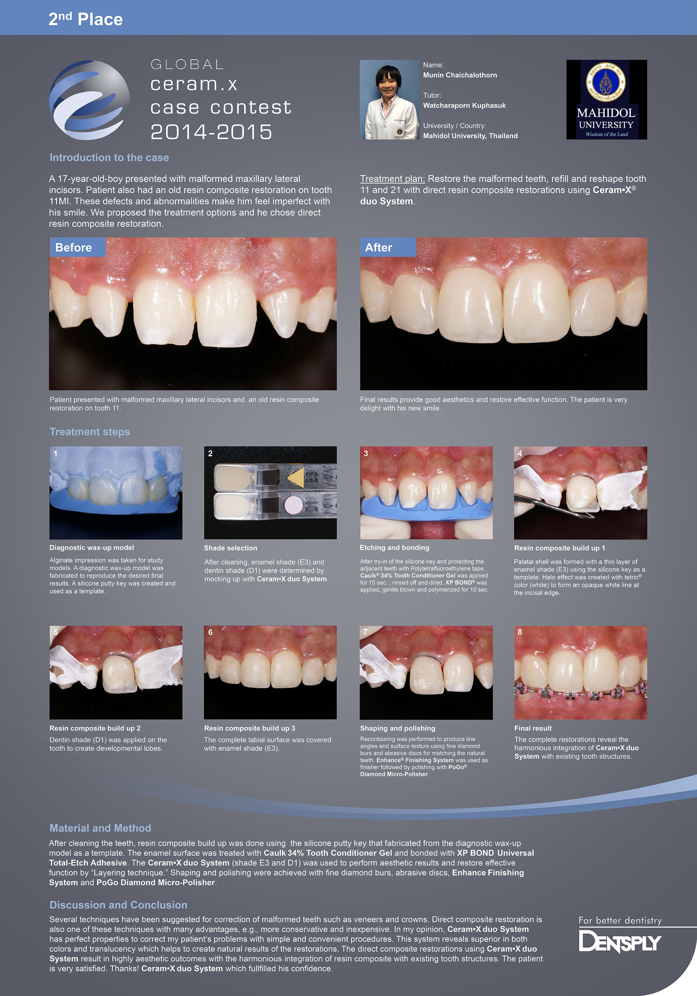 GCCC Global Clinical Case Contest I Dentsply Sirona USA