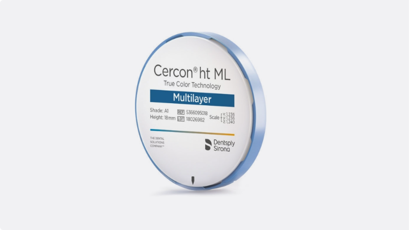 Cercon ht ML: Zirconia dental | Dentsply Sirona México