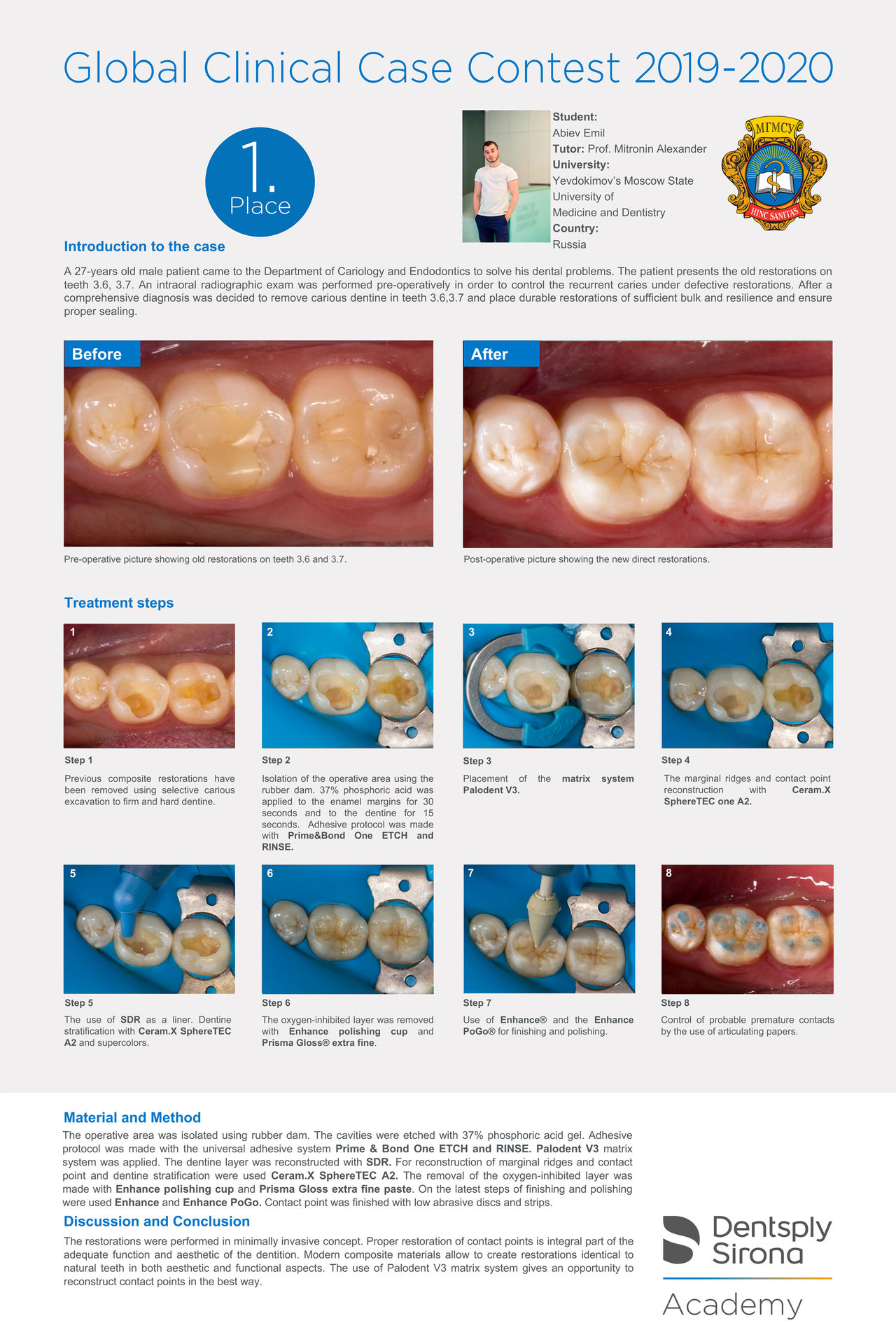 GCCC Global Clinical Case Contest I Dentsply Sirona Benelux Nederland