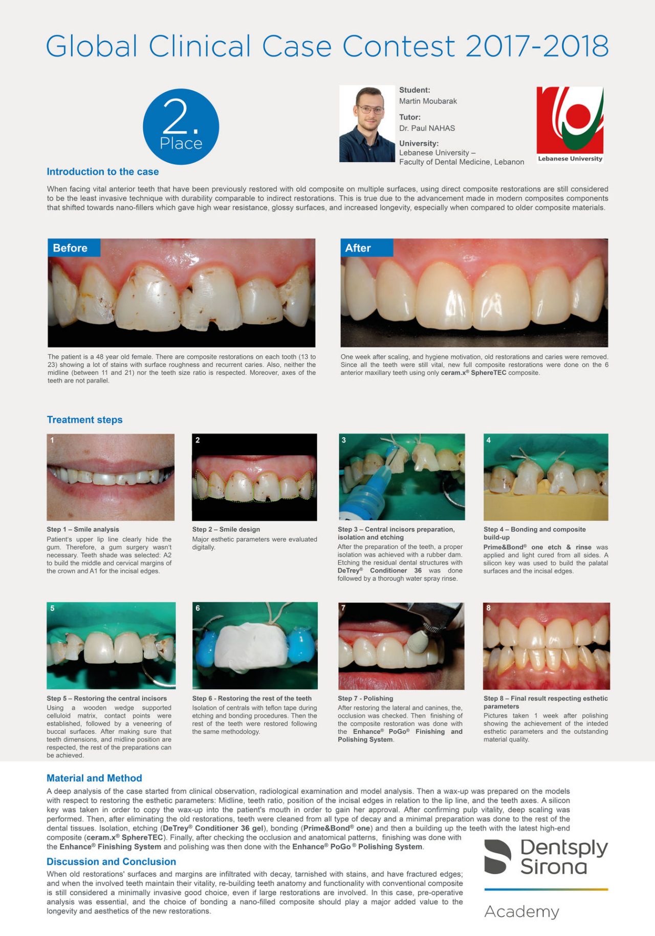 GCCC Global Clinical Case Contest I Dentsply Sirona Benelux Netherlands