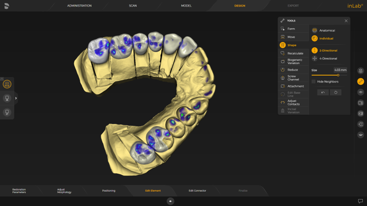 Software inLab: Software odontológico CAD | Dentsply Sirona